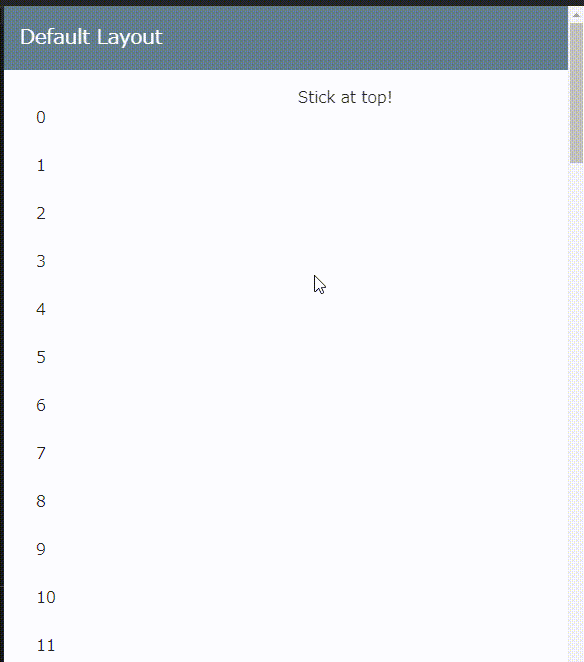 Vuetify で position: sticky を有効にする